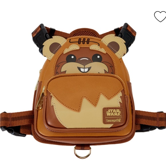 Loungefly | Dog | New Star Wars Ewok Cosplay Mini Backpack Dog Harness ...